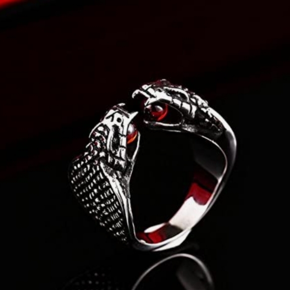 Accessories | Pamtier Mens Stainless Steel Gothic Punk Cobra Snake Ring ...